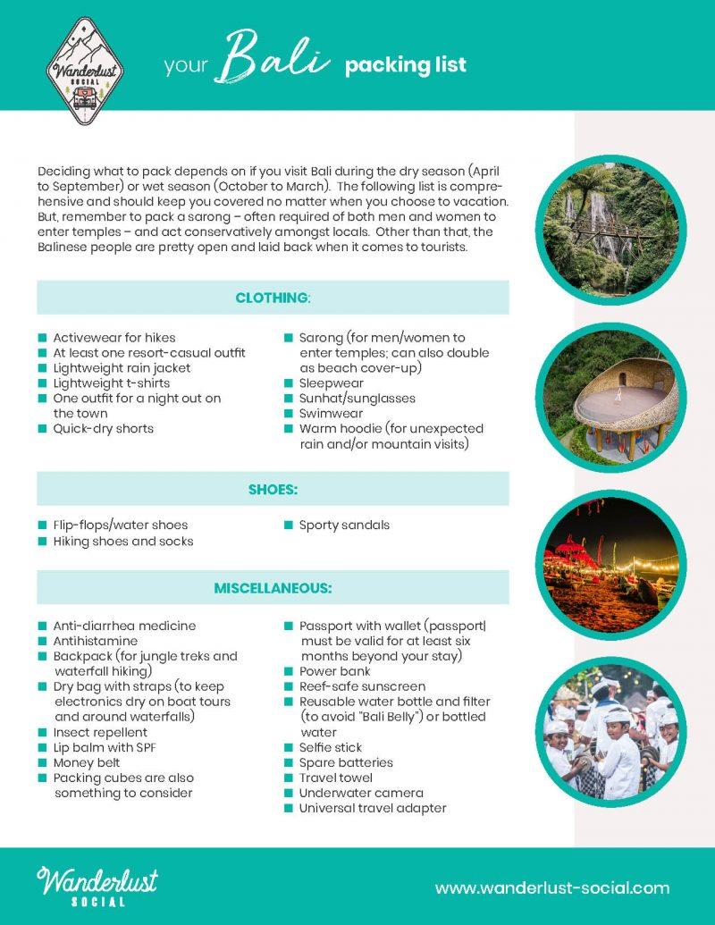Packing List Archives | Wanderlust Social