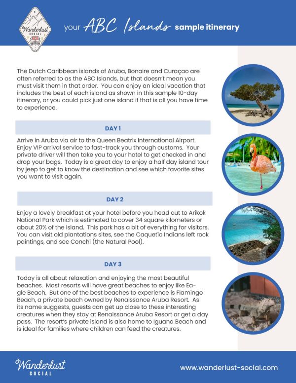 ABC Islands Itinerary | Wanderlust Social