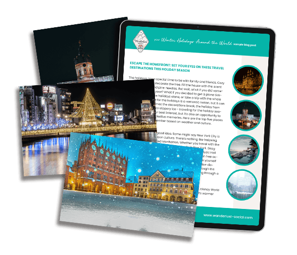 Winter Holidays Around the World Content Bundle | Wanderlust Social