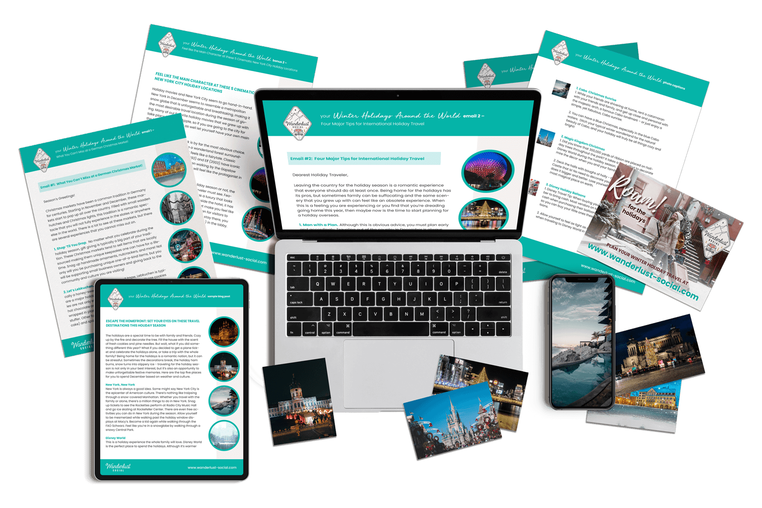 Winter Holidays Around the World Content Bundle | Wanderlust Social