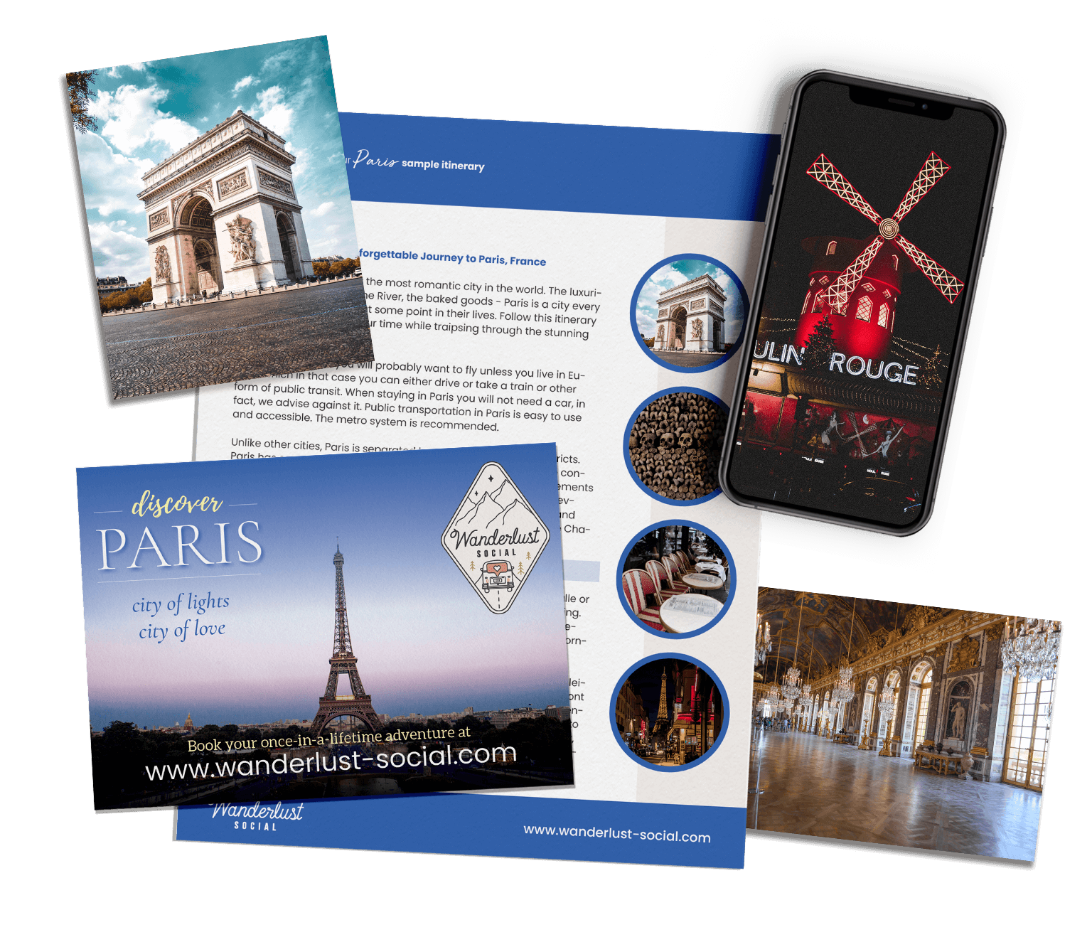 Paris Marketing Content Bundle | Wanderlust Social