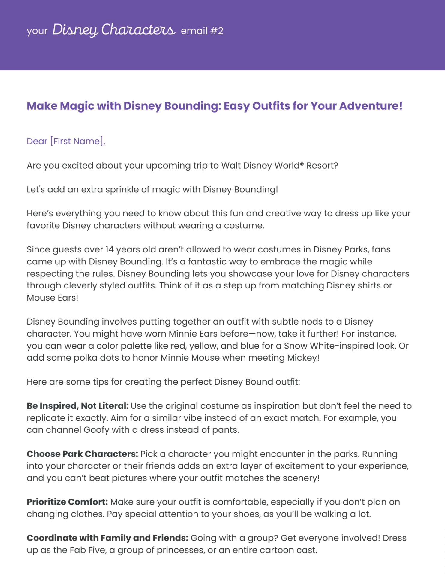Make Magic with Disney Bounding: Easy Outfits for Your Adventure! Email ...