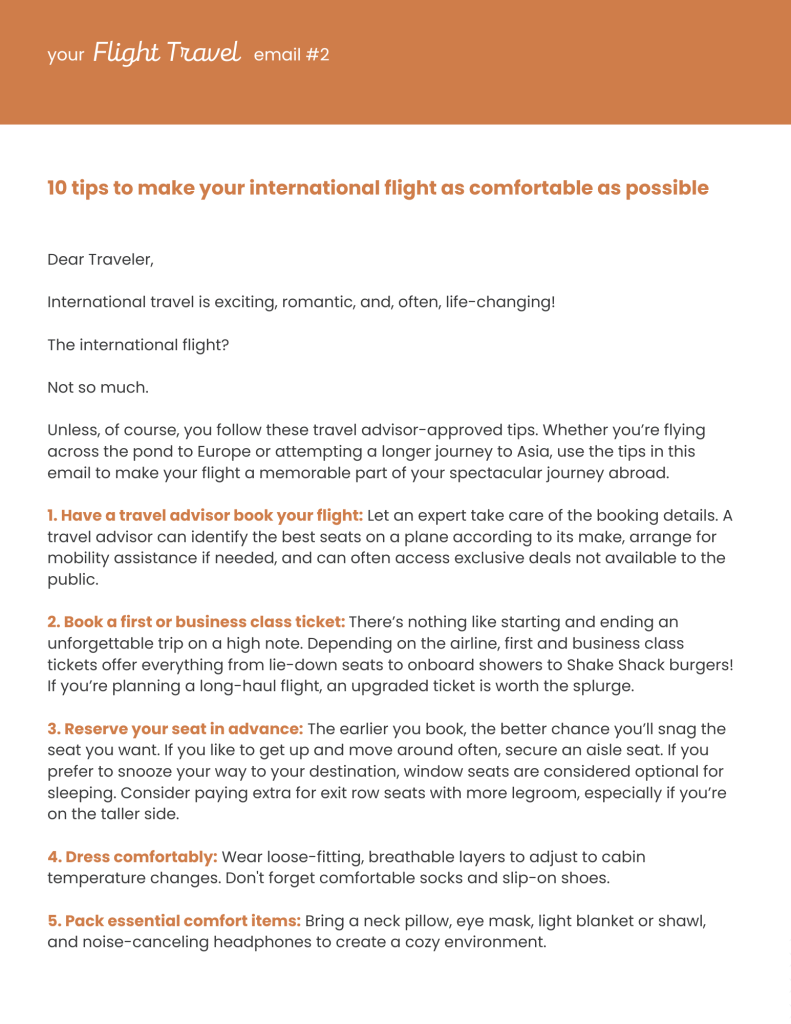 10 tips to make your international flight as comfortable as possible ...