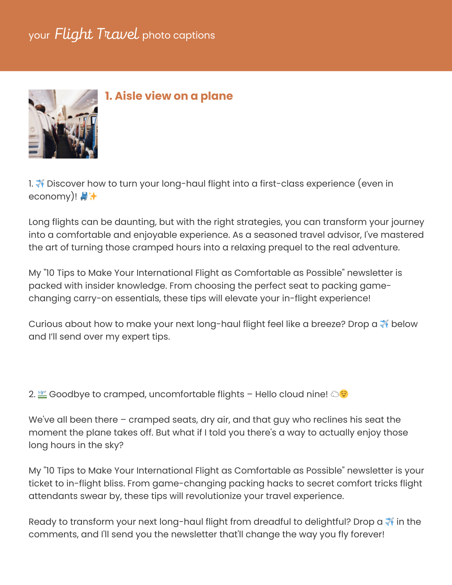 Flight Travel Captions | Wanderlust Social