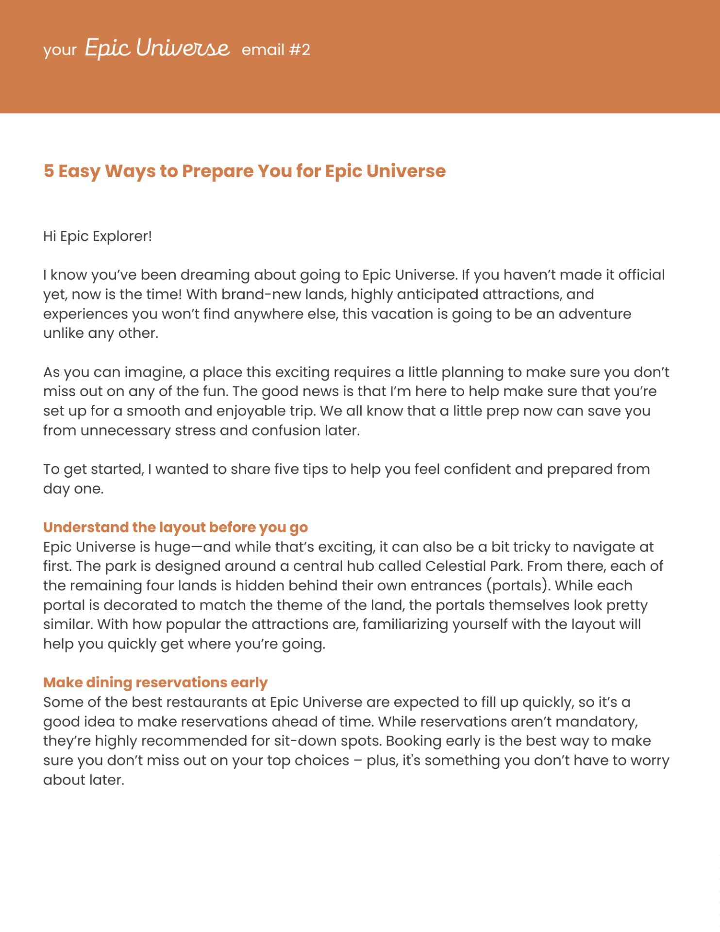 5 Easy Ways to Prepare You for Epic Universe (email) | Wanderlust Social
