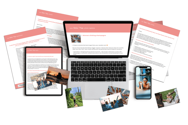 Girls Trip Marketing Content Bundle Wanderlust Social