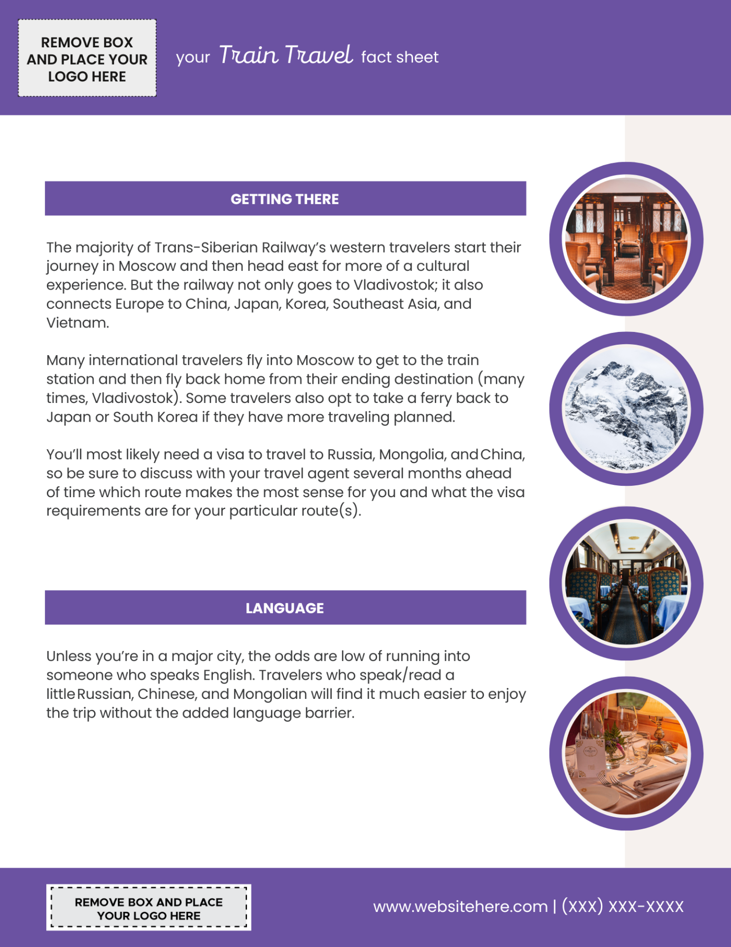 Train Travel, Fact Sheet | Wanderlust Social