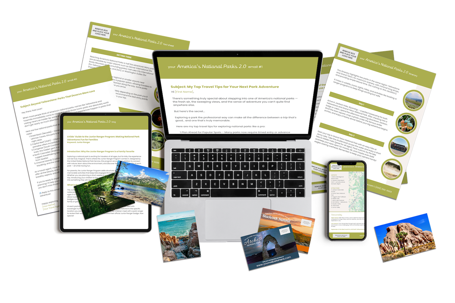 America's National Parks 2.0 Marketing Content Bundle | Wanderlust Social